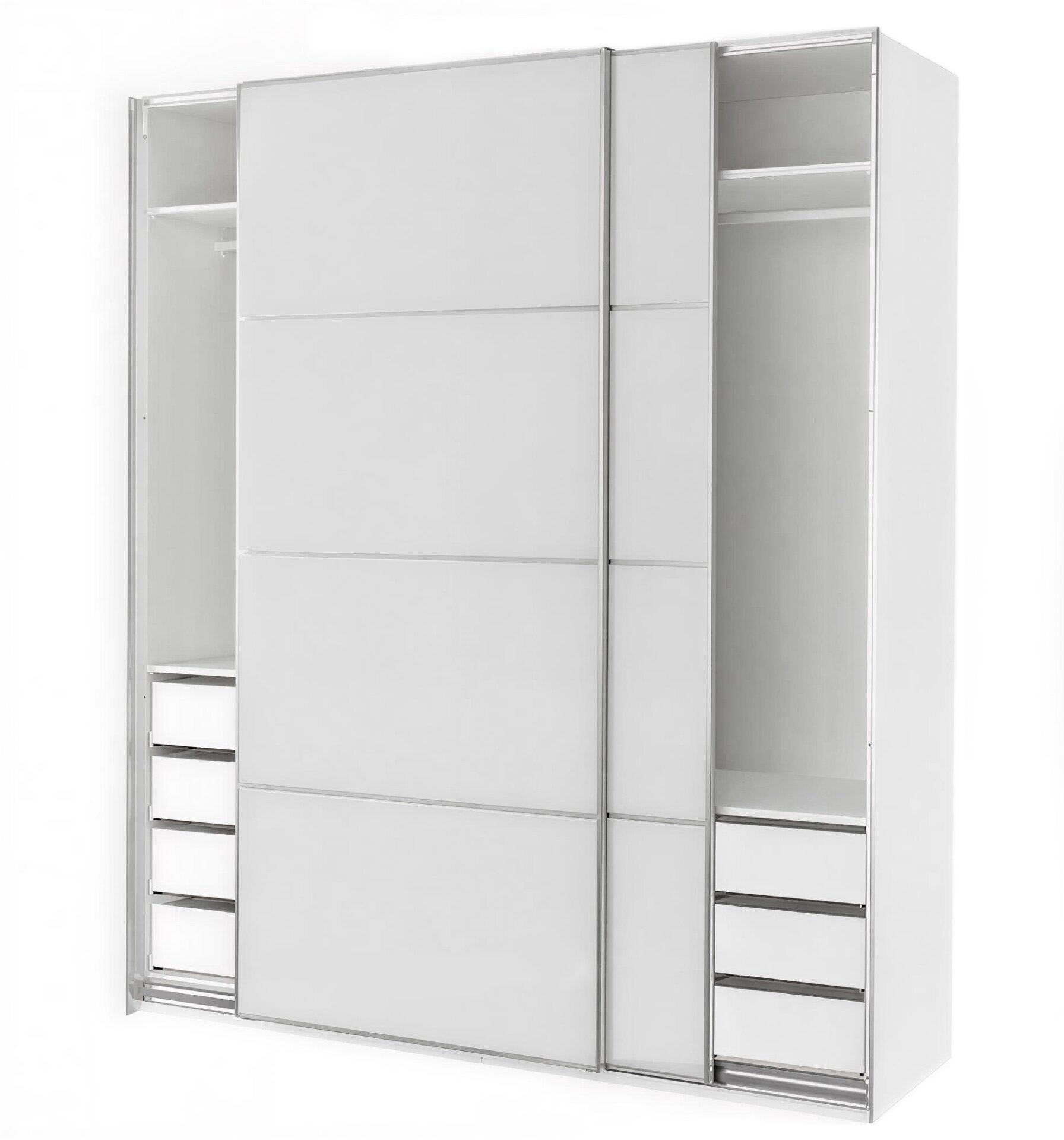 Шкаф-Купе РАХ HOKKSUND Белый (617582) NOW 190x60x260 см, Фиеста в наличии