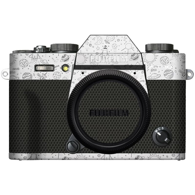 Мультяшная белая защитная пленка для Fujifilm X-T30, полное покрытие