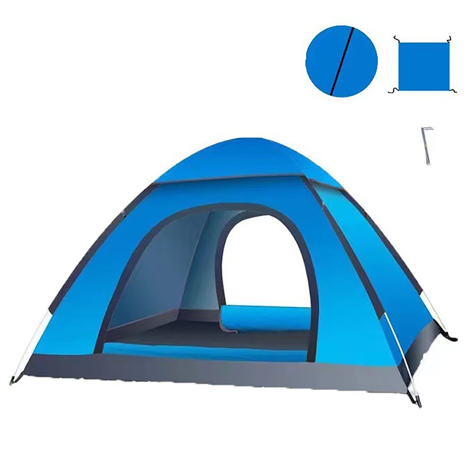 Кемпинг палатка от 3 до 4 человек. Авария автоматическая оксфордская ткань семейная палатка для походов