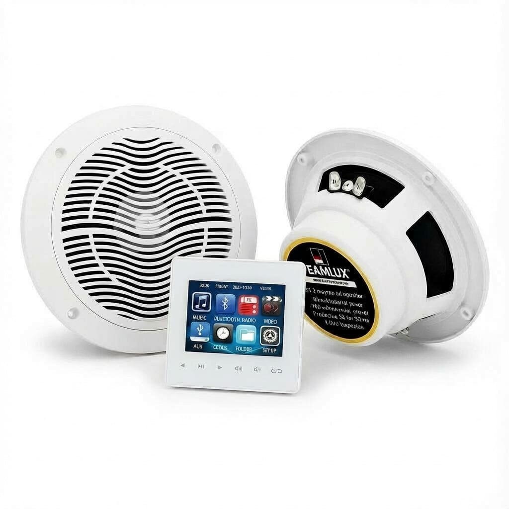 Комплект акустической системы SteamLux Music System PRO акустика и музыка для бани, сауны, хамама