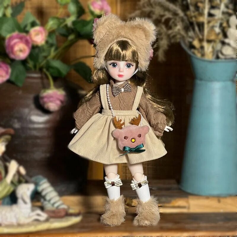 Укла Лори 30Cm, 6 часов Bhd полный набор, 20 суставов, макияж, MZ