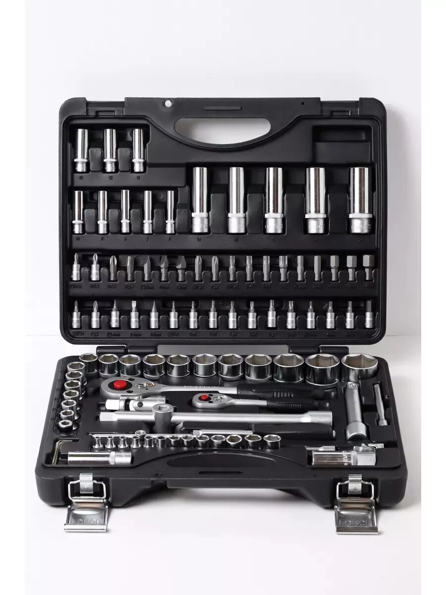 Набор инструментов FORCE 4941R-5, 94 предмета, 6-гранный, в кейсе, 1/4 и 1/2