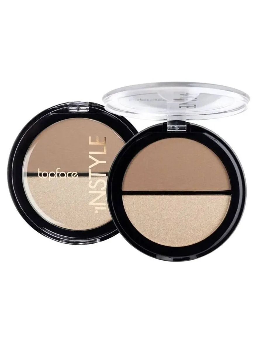 Палетка Topface Instyle Contour & Highlighter для контурирования и хайлайтера, 002