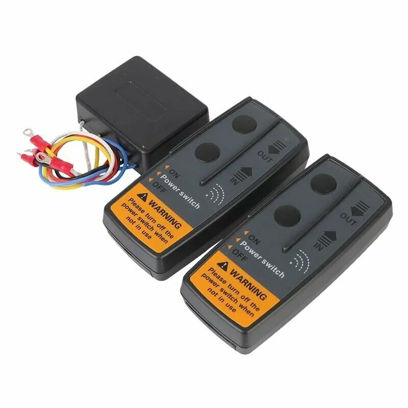 2.4G 12V 24V Контроллер переключателя электрической лебедки Универсальный беспроводной пульт дистанционного управления Восстановление для внедорожного прицепа ATV 72W