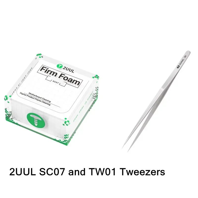 2UUL SC07 Tweezers and TW01 Foam Cleaning Kit