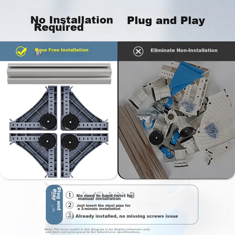 Heptagonal Board, Washing Machine Base, Raised Stand for Top-Loading And Impeller Washing Machines, Universal Height-Increasing Stand for Washing Machines And Refrigerators, Anti-Vibration Foot Pads