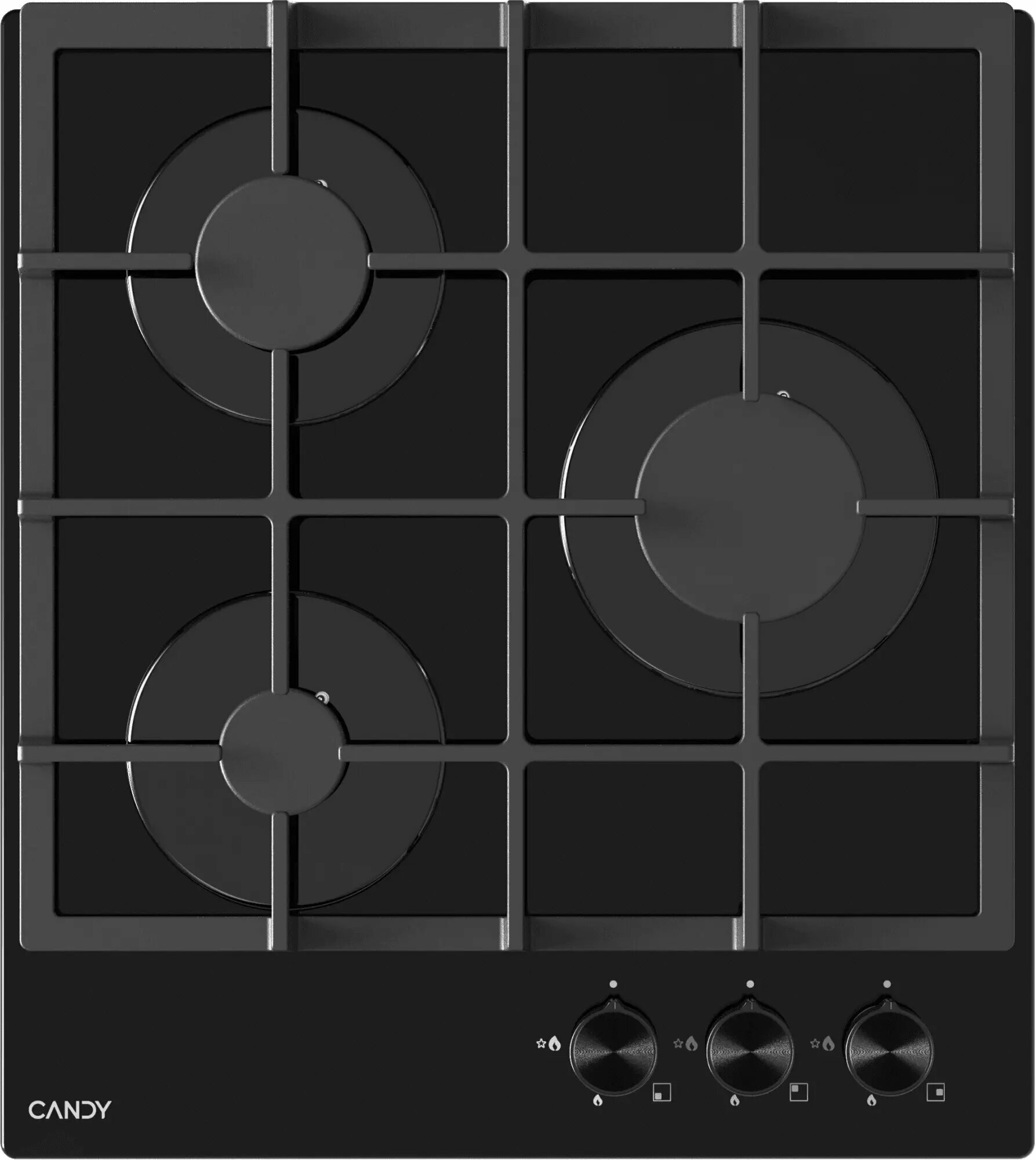 Встраиваемая варочная панель CANDY CHXG53CNB, черный, 3 конфорки