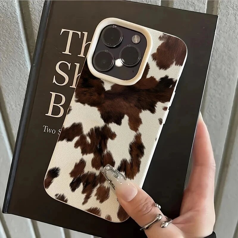 Чехол для телефона Creative Milk Cow Lychee Pattern для Samsung Galaxy S25 S24 S23 Самсунг А55 5Г, 2