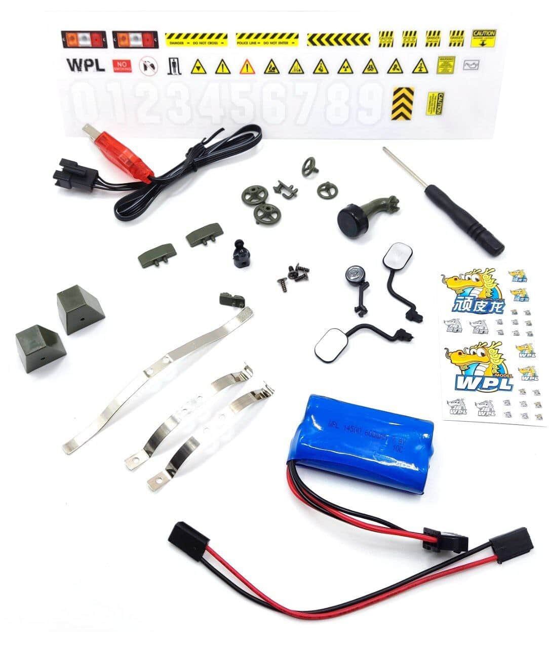 WPL Радиоуправляемый внедорожник WPL Советский военный грузовик Урал с траллом 4WD 1:16 - WPLB-36-3