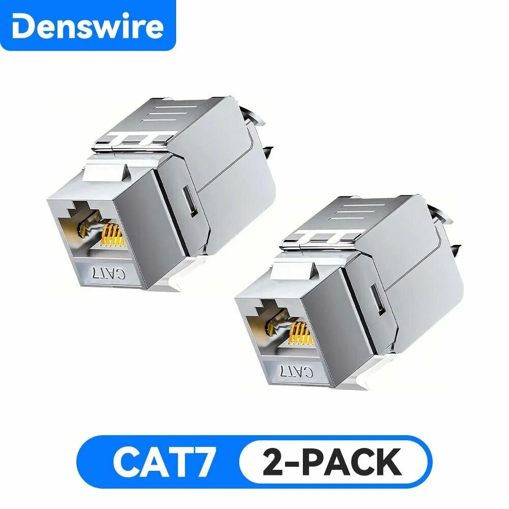 RJ45 Разъем Модуль из цинкового сплава Cat6A/Cat7 Адаптер