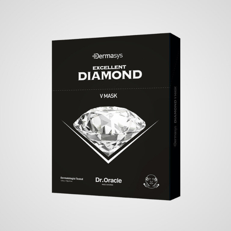 Набор масок для лица и области шеи с алмазной пылью (5 шт) 35 мл DR.ORACLE Dermasys Diamond V Mask Маска 5 шт