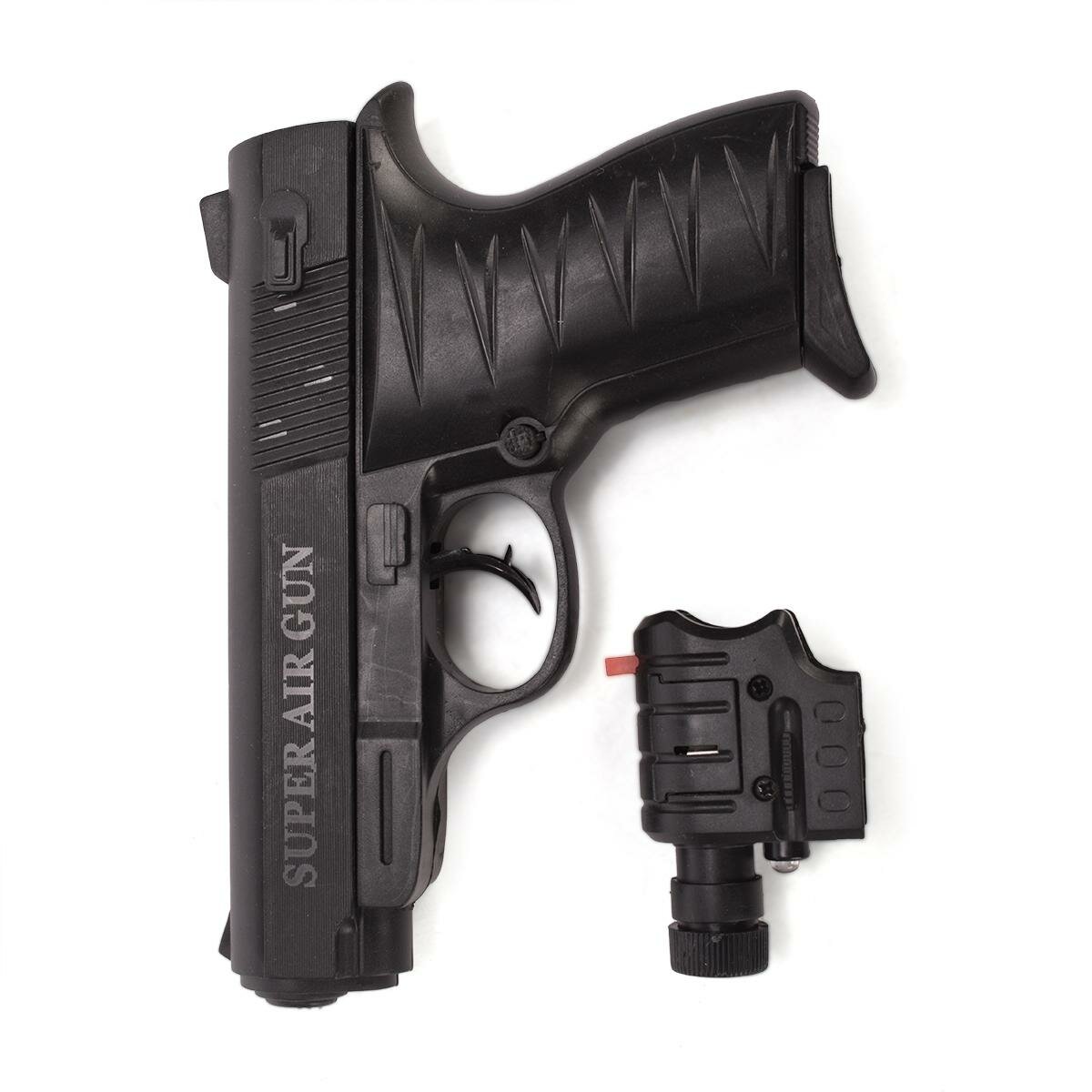 Игрушечный детский пистолет, черный, с лазерным прицелом, безопасный для детей