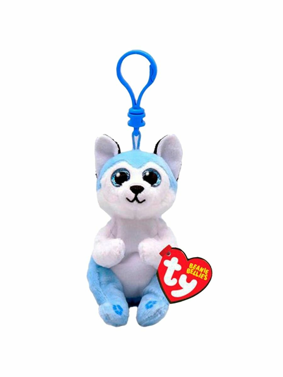 TY Игрушка-брелок Тандер Голубая Хаски дет, 10 см
