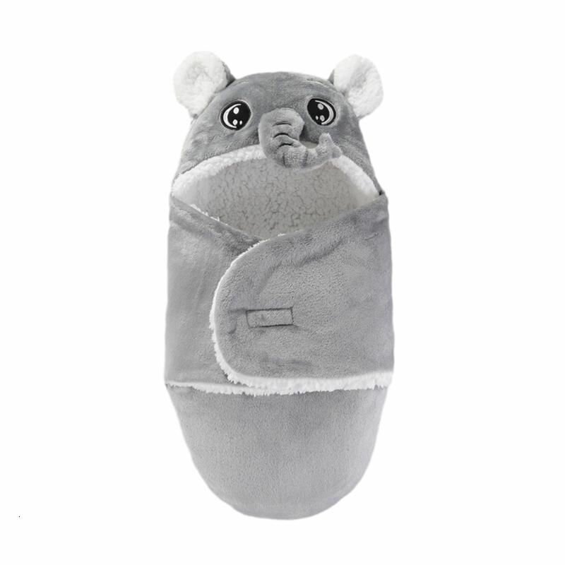 Пеленка-кокон для новорожденных, - 3M - серый слон