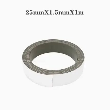 1 М Гибкая Магнитная Лента Для Самостоятельной Сборки, Самоклеящаяся Резиновая 3M, W 25MM X T 1.5MM