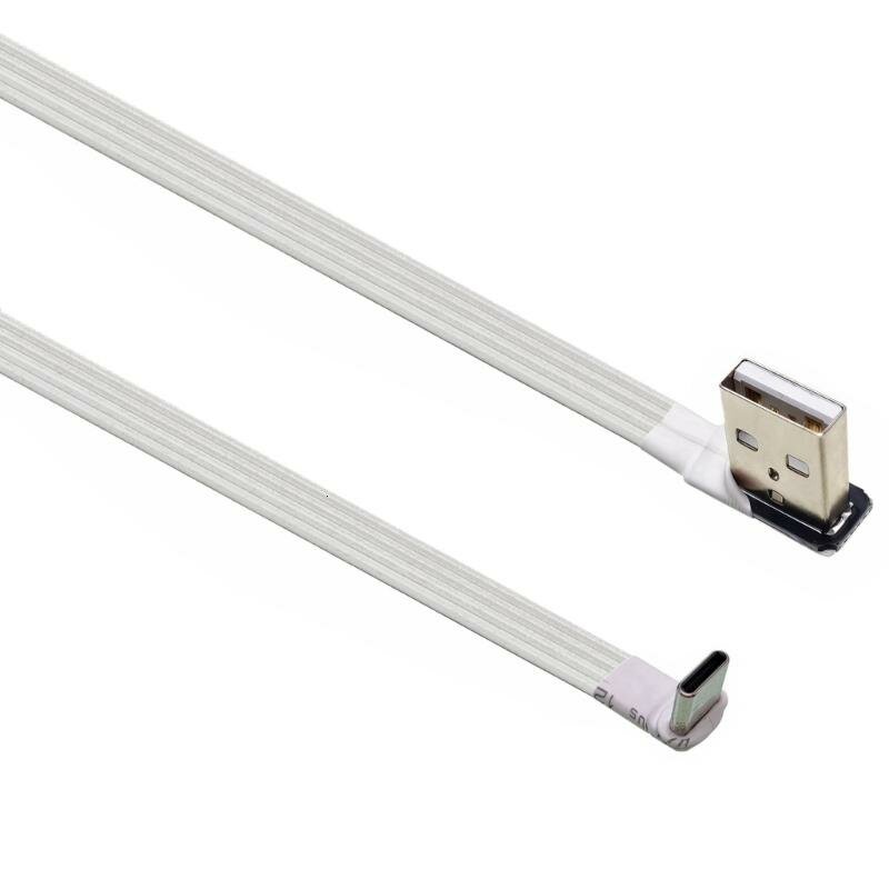 Угловой кабель USB-A — USB-C, 1m - AMLE CMUP