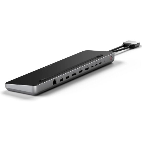 Док-станция Satechi ST-DDSM with NVMe SSD Enclosure, черно-серебристая