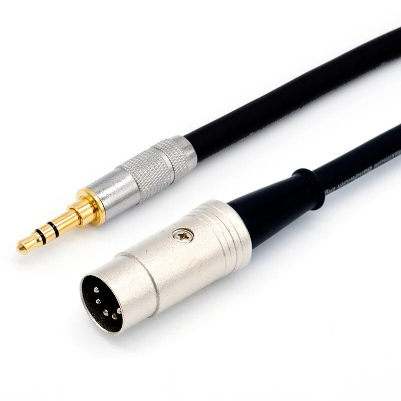 Кабель MIDI 3.5 мм TRS - DIN 5 pin, 1m, черный