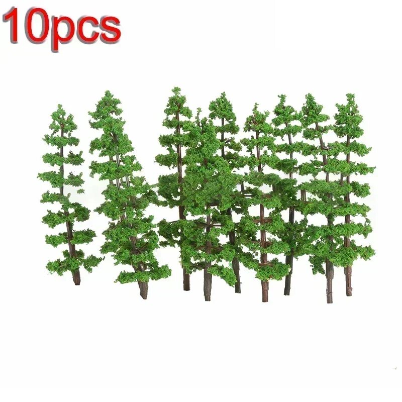 Миниатюрные деревья пластиковые 10 шт, Цвет: package13