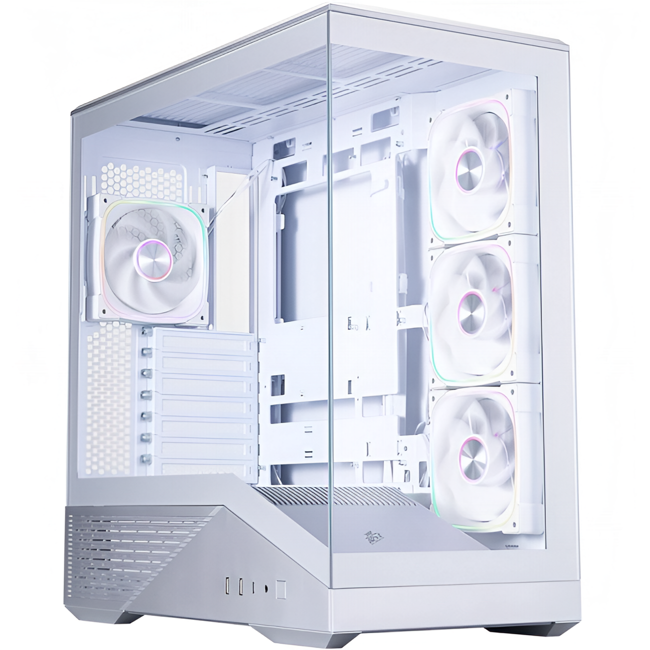 Корпус Midi-Tower 1STPLAYER GM7 ARGB Silver (GM7-SV-3FN7R-W-1FN7-W)