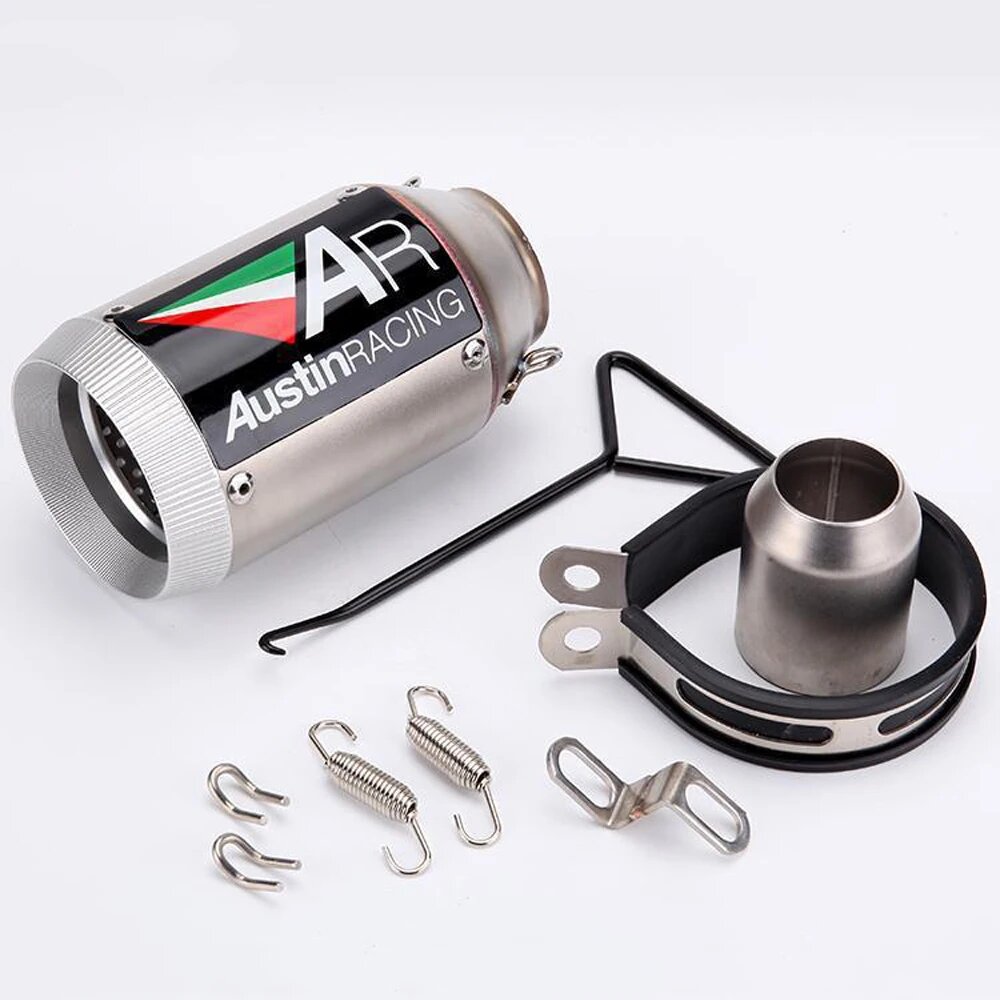 Глушитель выхлопной Austin Racing 51 мм, TI-Silver, универсальный