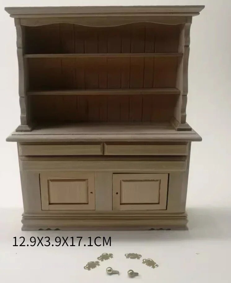 Миниатюрный буфет для кукольного домика 1:12, Цвет: 1pcs