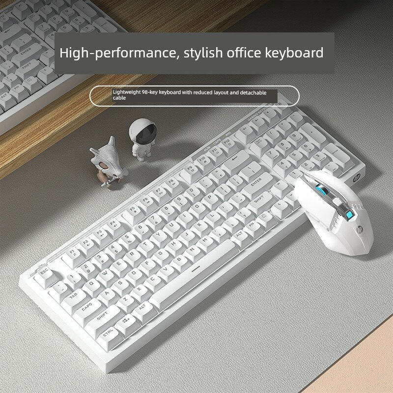 HP K300 Проводная клавиатура с мышью белой подсветкой чисто белого набор для офиса