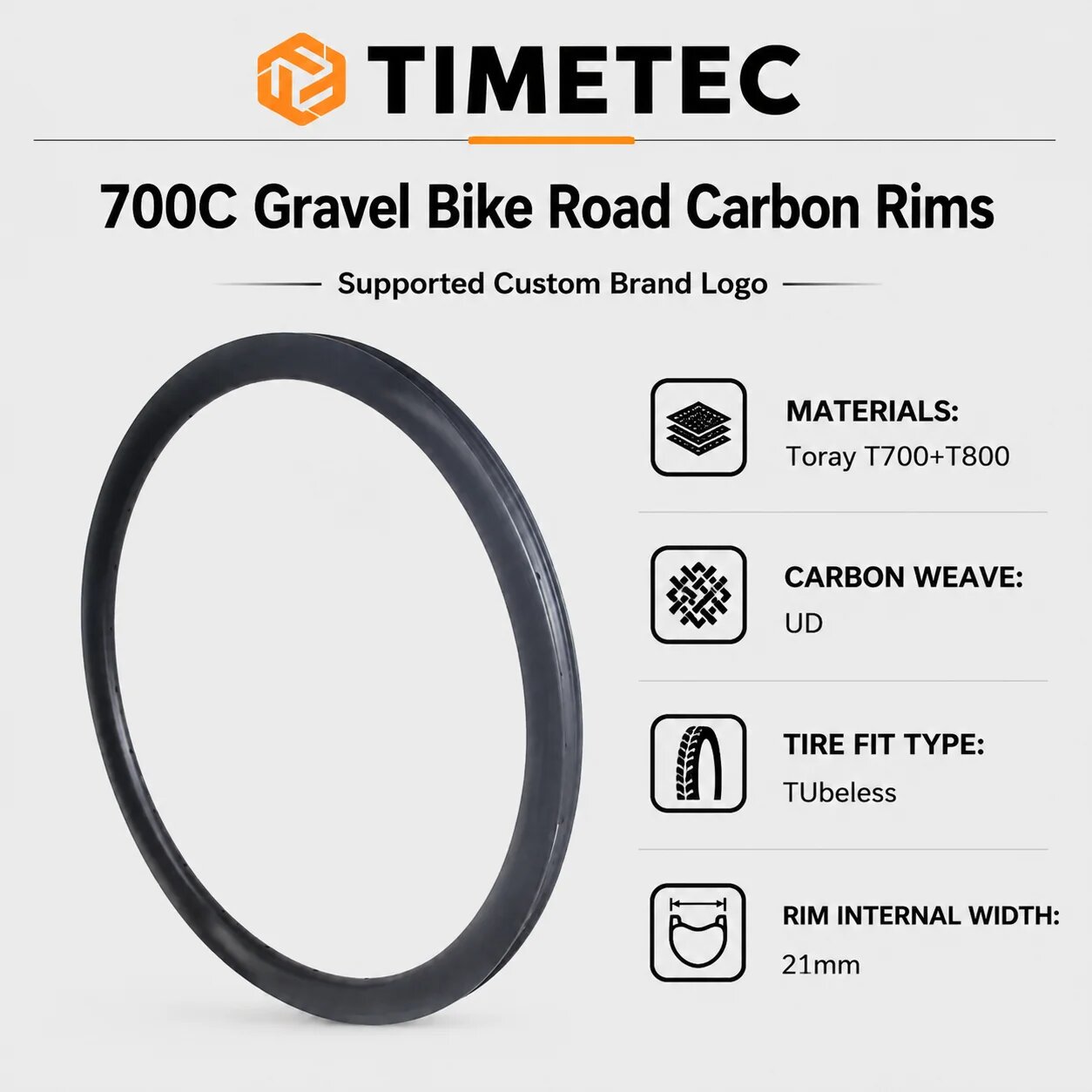 Карбоновые дисковые колеса TIMETECBIKE 700C 28 мм 35mm UD 24H