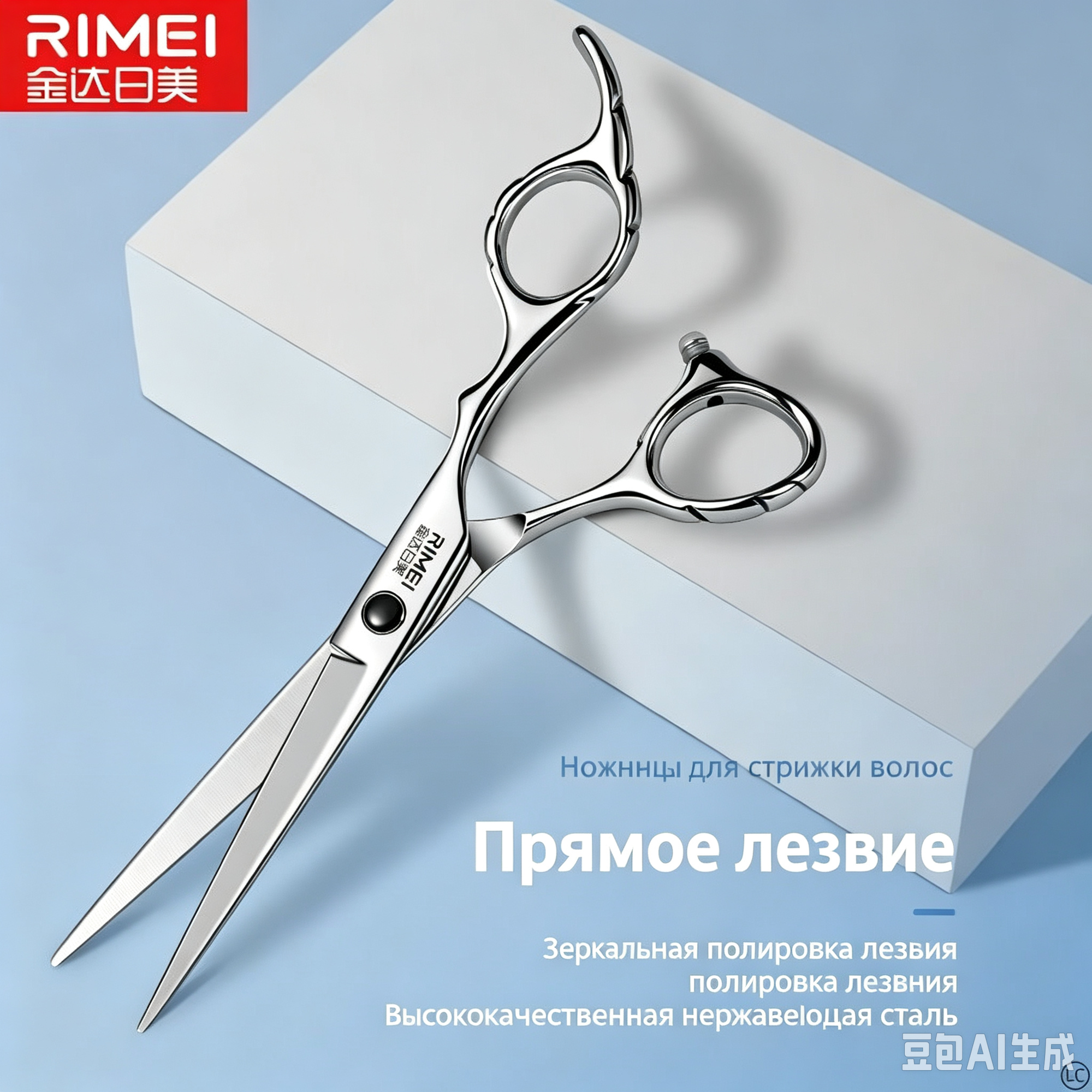 Парикмахерские ножницы RIMEI из нержавеющей стали 40Cr13, прямые ножницы для стрижки волос дома