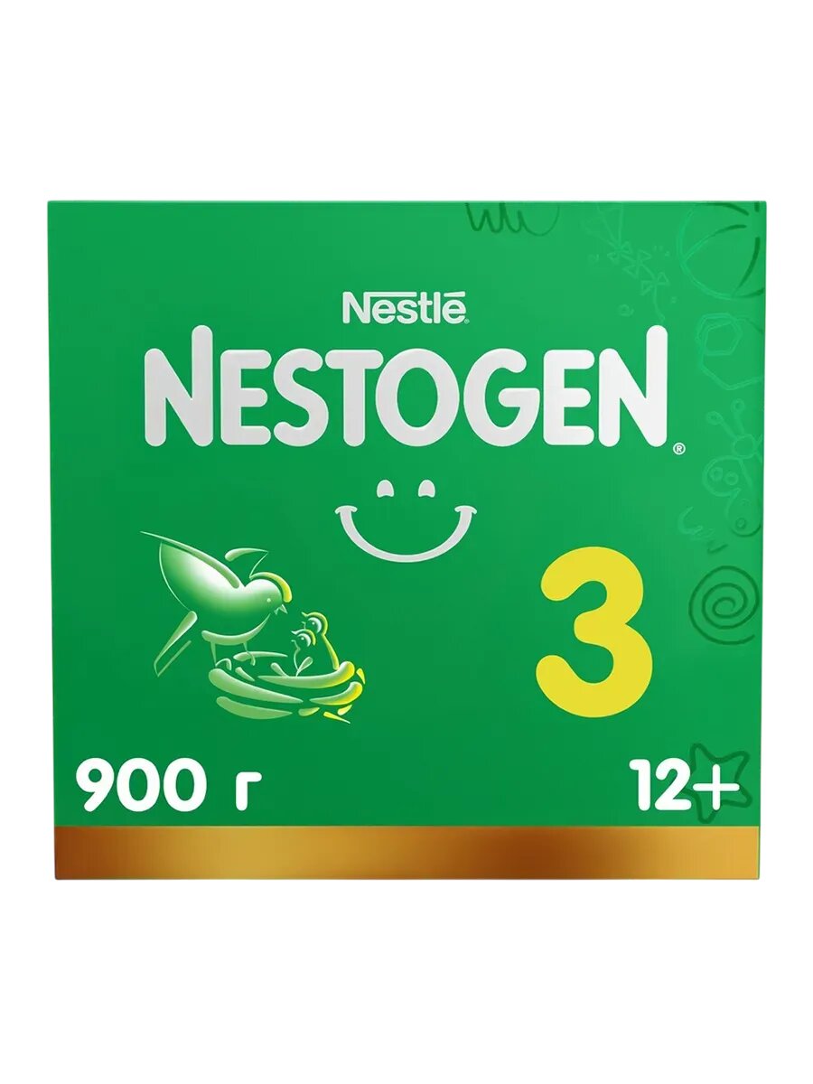 Nestogen 3 Детское молочко с пребиотиками и лактобатериями L.Reuteri с 12 мес 900 г 1 шт