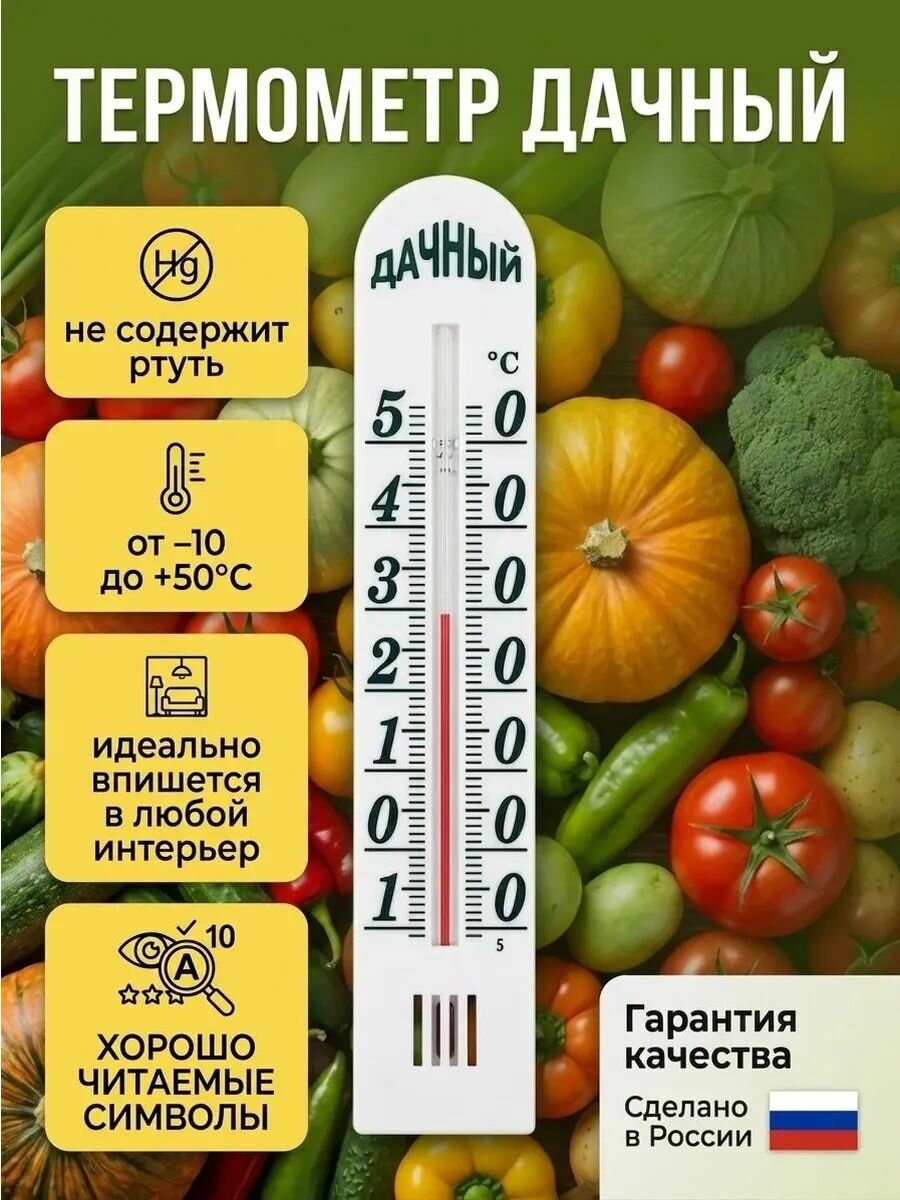 Термометр Дачный уличный комнатный настенный