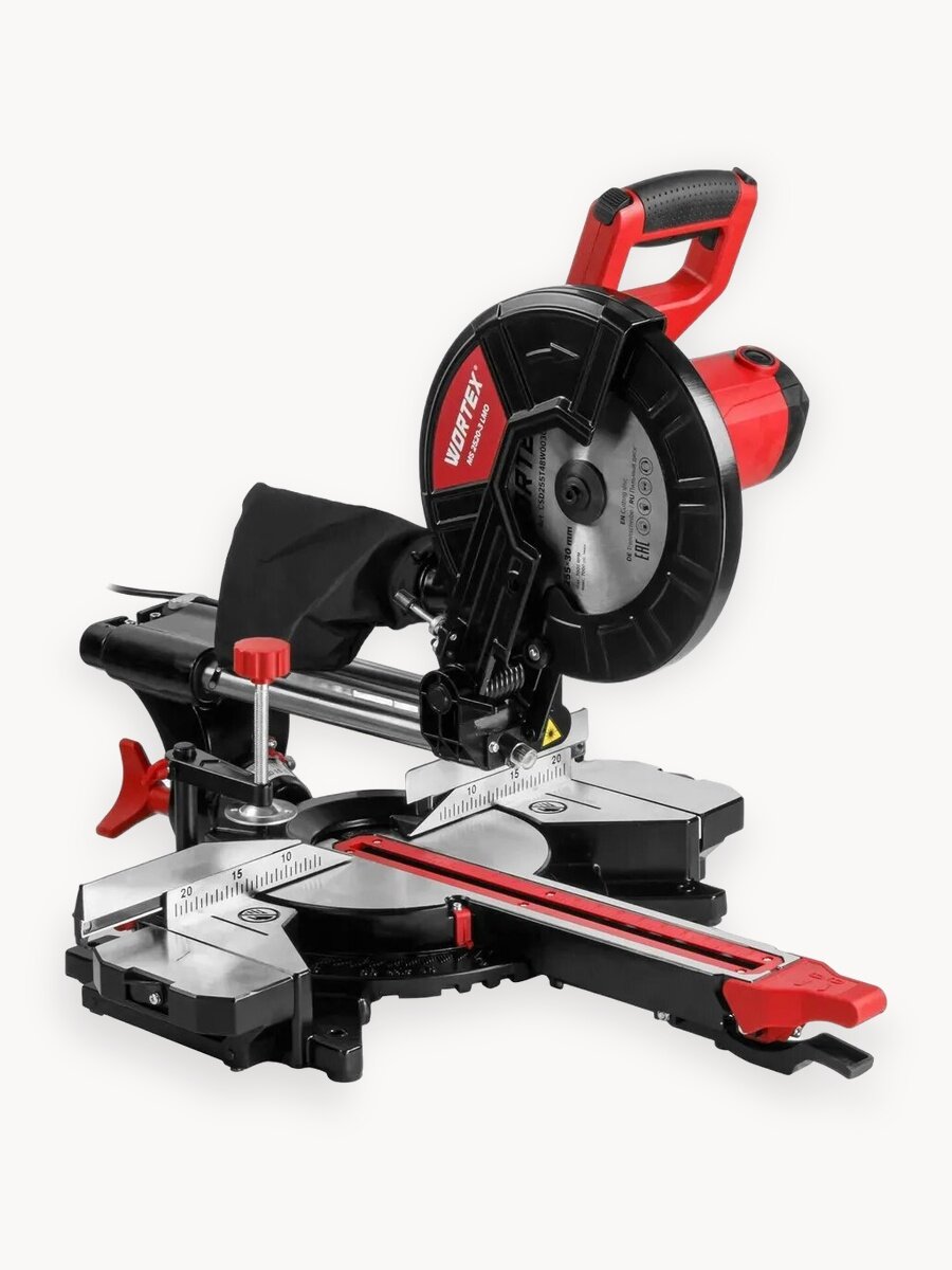Пила торцовочная с протяжкой по дереву и металлу WORTEX MS 2520-3 LMO (1329907)