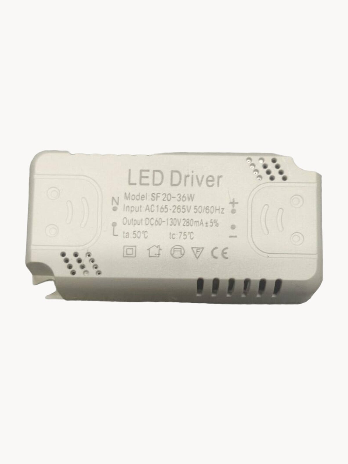 Светодиодный драйвер Led Driver: SF20-36W DC60-130V 280mA