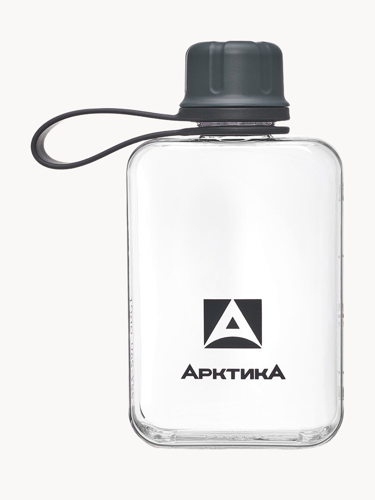 Бутылка для воды плоская маленькая Арктика 240 мл, герметичная, переносная