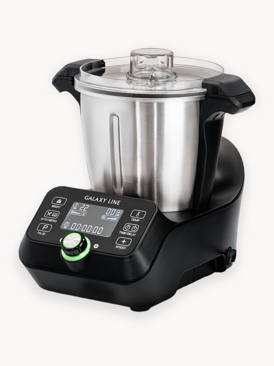 Многофункциональный кухонный робот Galaxy Line GL2330, мощность 1700Вт, 12 скоростей, 2л, сменные насадки