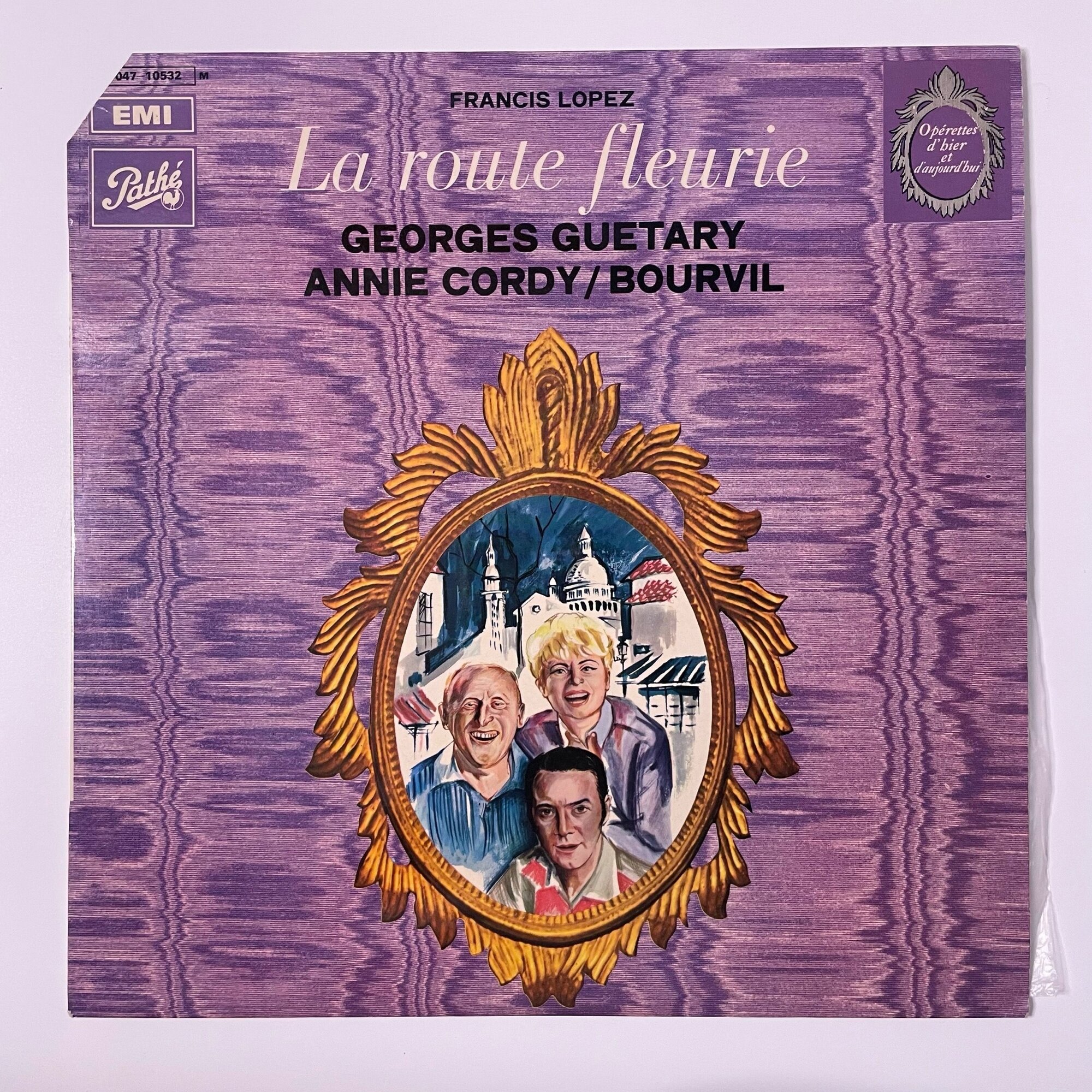 Винтажная виниловая пластинка LP Francis Lopez, Georges Gu tary, Bourvil, Annie Cordy, La Route Fleurie Оперетта Цветочный Путь (Франция 1973)