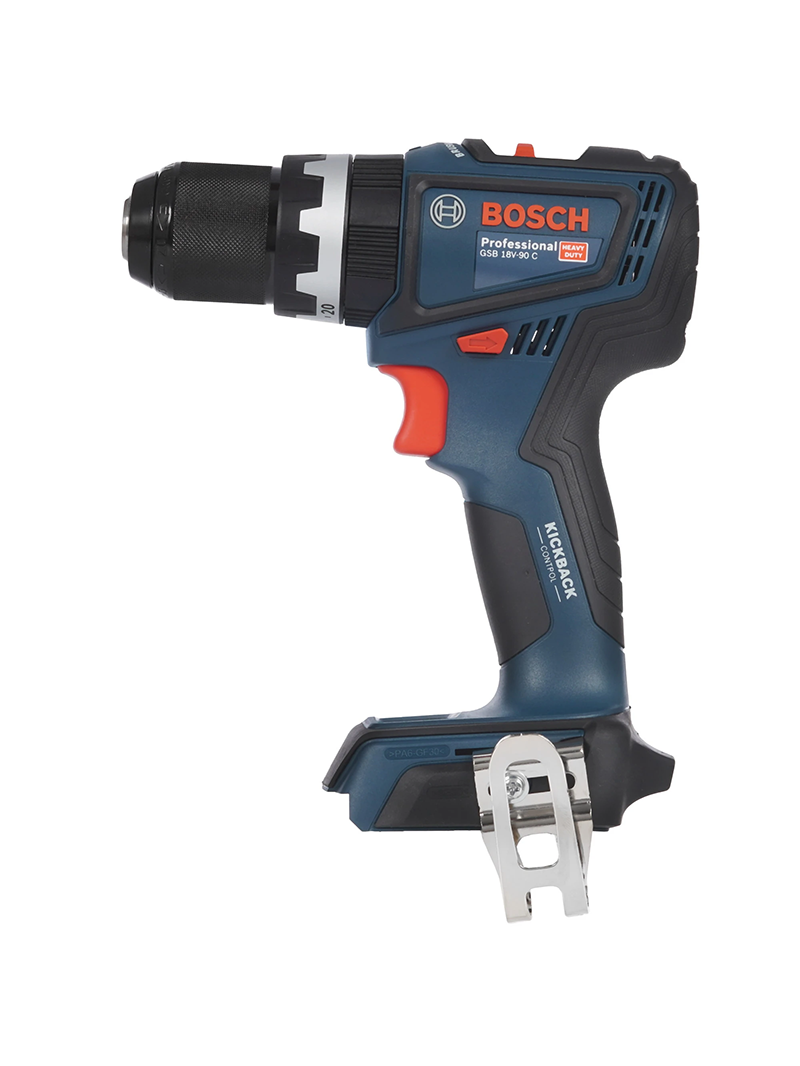 Шуруповерт Bosch SOLO GSB 18V-90, бесщёточный, ударный, 18В, до 13мм, LiIon, синий