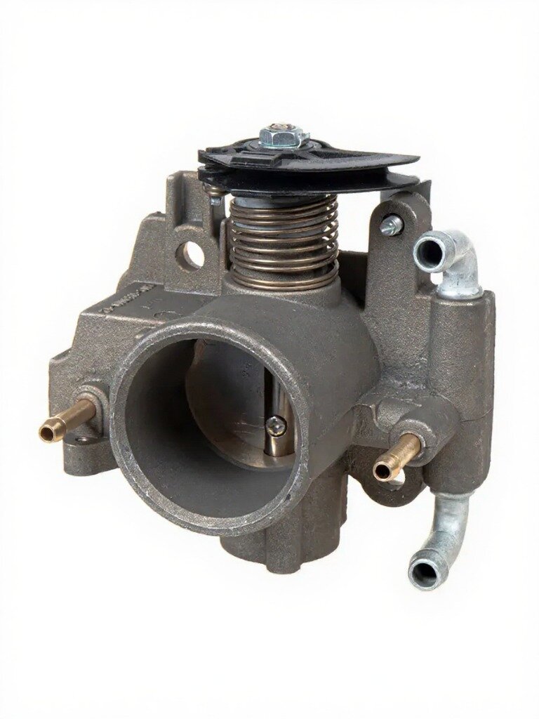 Дроссельная заслонка (патрубок дроссельный) ВАЗ 2112 (1.5 л) для Лада Калина, Приора, Самара