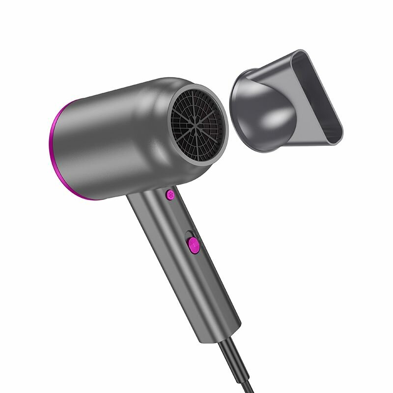 Фен HOCO HP13 Hair Dryer, серый-розовый