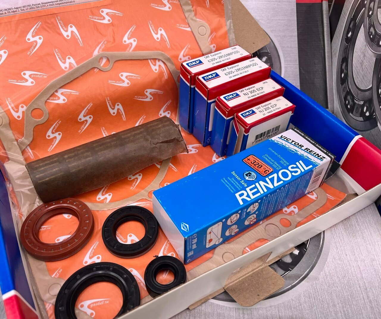 Комплект КПП ( подшипнки закрытые ) Ваз 2108-21099, 2110-2112, 2113-2115. Приора Калина Гранта