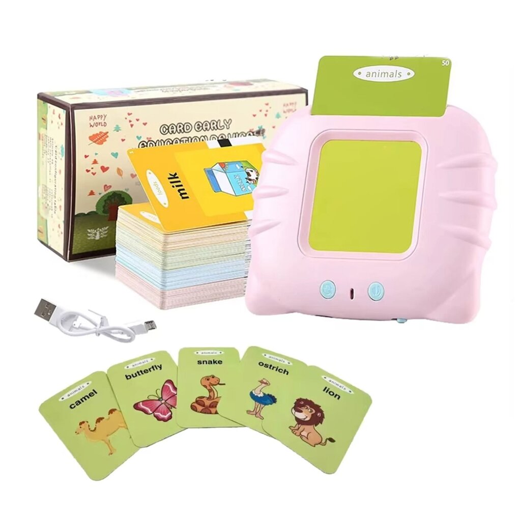 Говорящие карточки Монтессори для детей с 224 словами