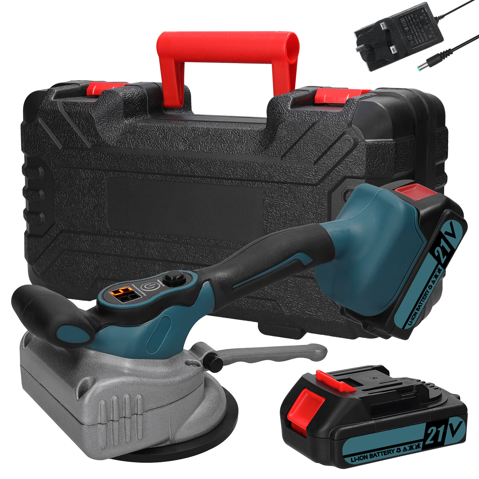 Автоматическая машина для укладки плитки 21 В, высокая грузоподъемность, вибрационный инструмент для укладки настенной и напольной плитки, ручной выравниватель с увеличенной присоской и пузырьковым уровнем, инструменты для домашнего декора.