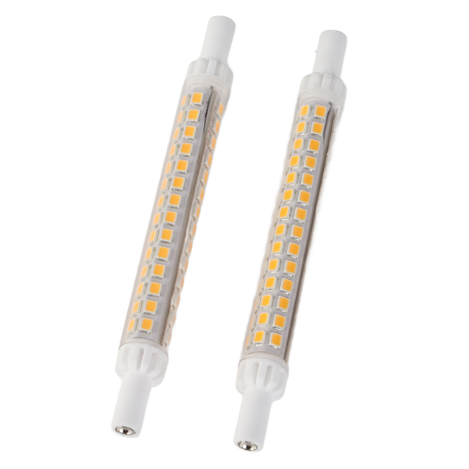 Светодиодная лампа R7S 118 мм, 98 светодиодов, двухцокольный прожектор с регулировкой яркости, теплый белый свет 100 130 В для внутреннего и наружного освещения