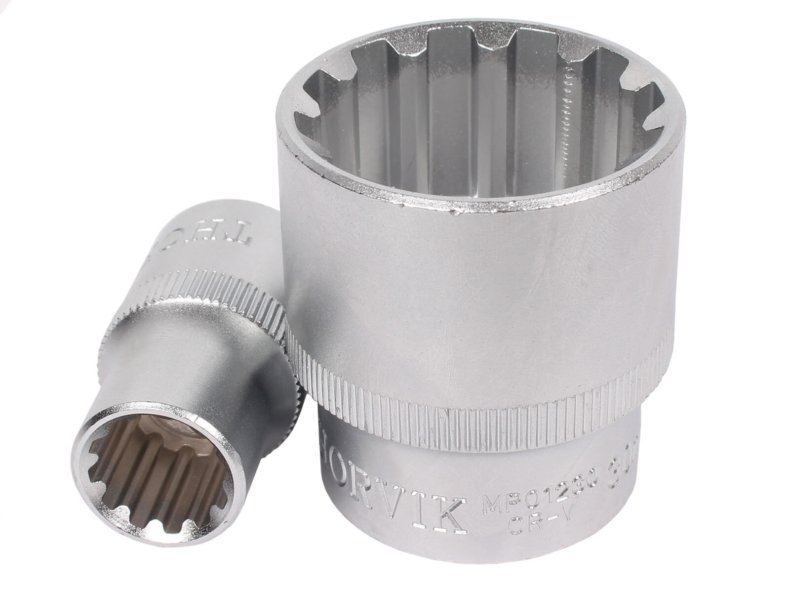 Головка торцевая Thorvik MultiProf MP01222, 22мм, 12 граней, хромованадиевая, CrV