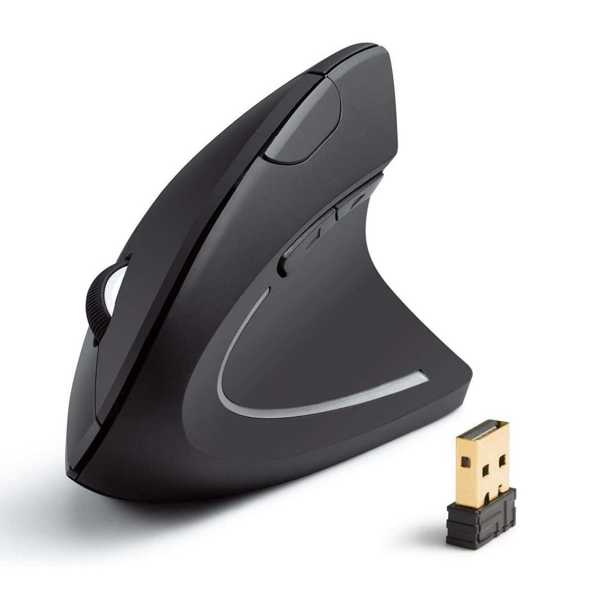 Беспроводная мышь вертикальная игровая мышь 2.4GHz USB компьютерная мышь эргономичная настольная вертикальная мышь 1600D