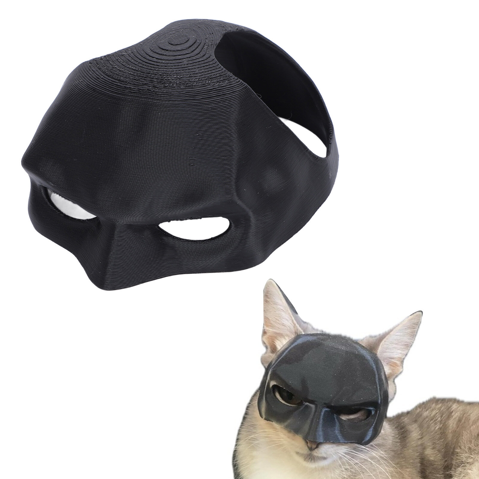 Cat Bat Face Cover из пластика для котов, легкий костюм-шляпа супергероя для ролевых игр, фестивалей и карнавалов, 1 шт.