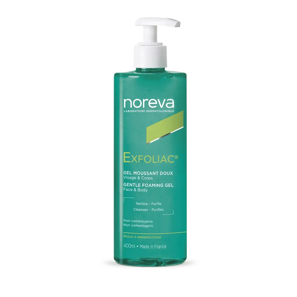 Noreva Exfoliac Мягкий очищающий гель для лица и тела 400 мл 1 шт