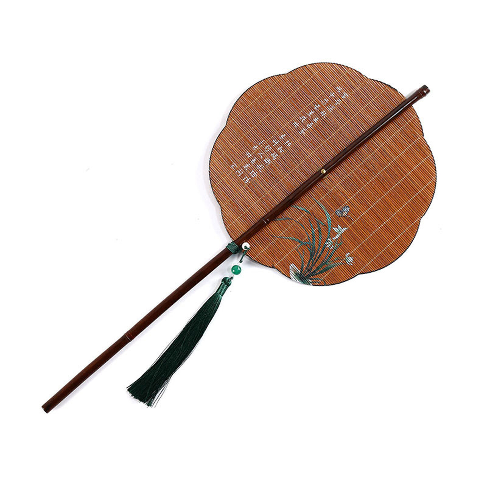 Круглый складной ручной веер компактной формы