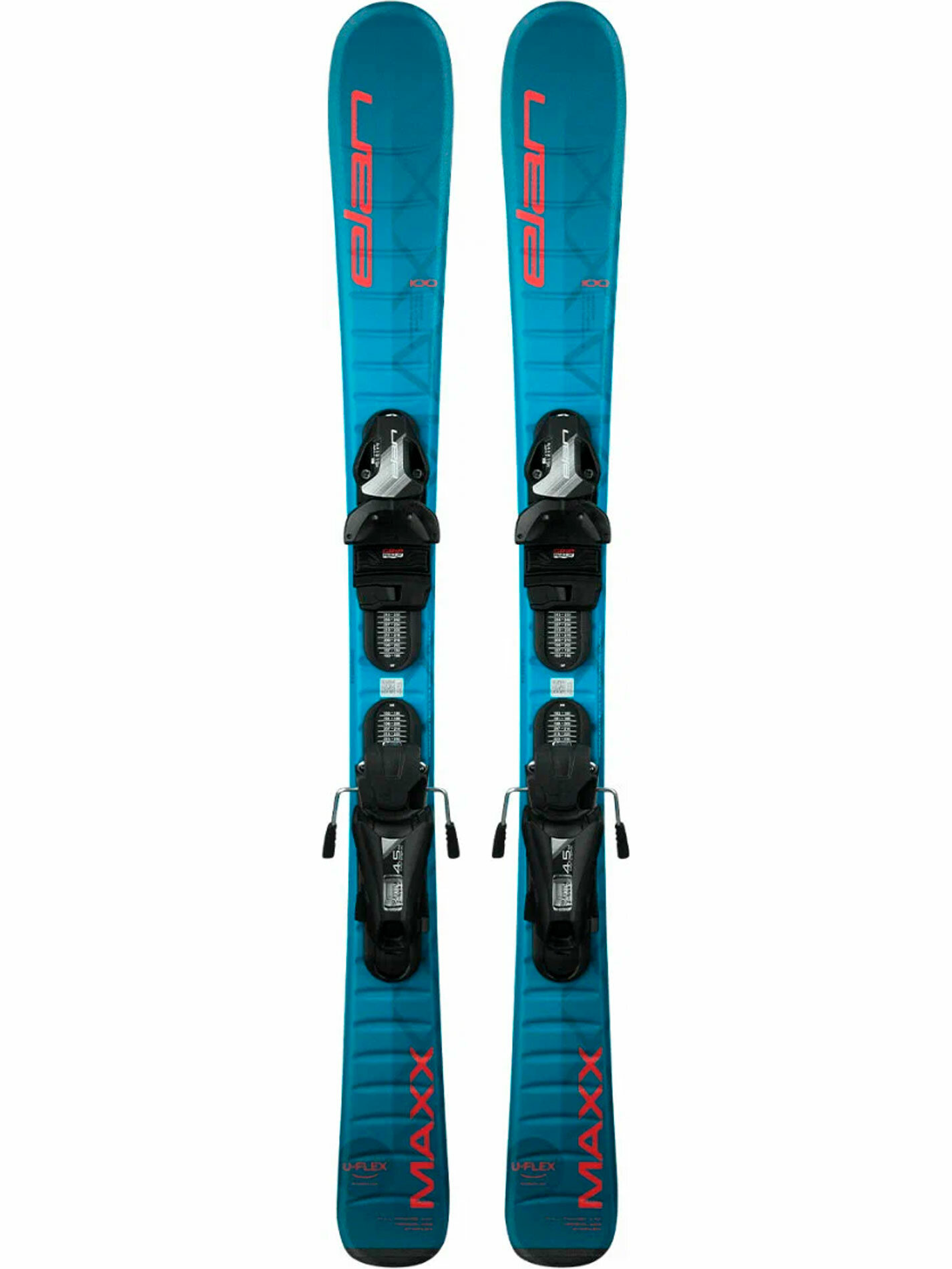 Детские горные лыжи ELAN MAX Jrs 100-120 + EL 4.5 (23/24), 110 см