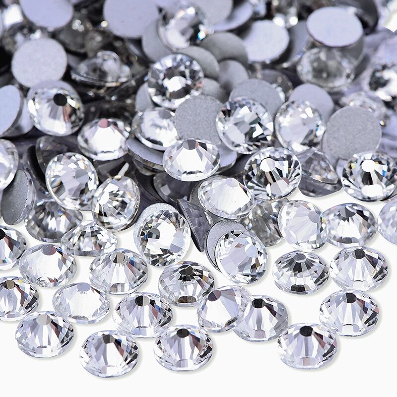 Стразы для ногтей MLK, хрустальные, смешанные размеры SS40---144pcs, Crystal
